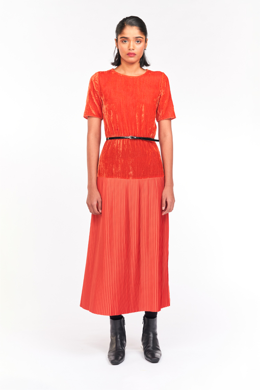 Nargis Dress - Scarlet | Shop Online | bhaane