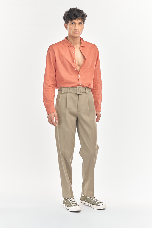 Andre Shirt - Terracotta | Shop Online | bhaane