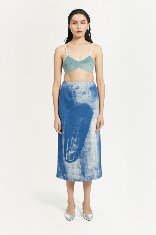 Shaft Midi Skirt - Bone | Shop Online | bhaane